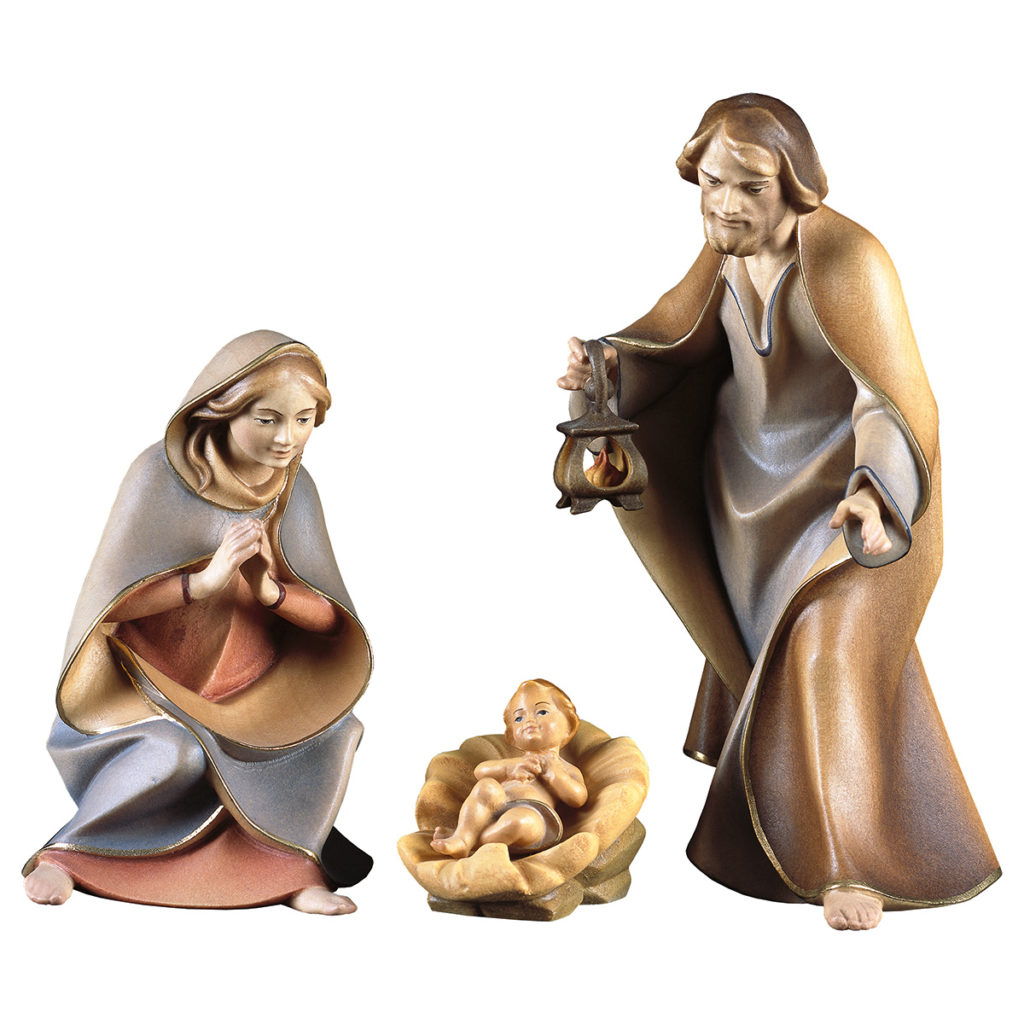 Nativity set hand carved wood | Galleria San Pietro